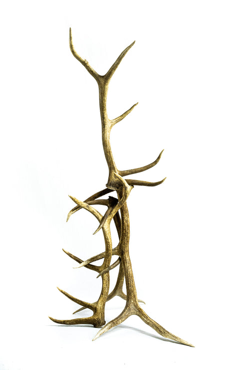 Medium Elk Antler Coat Rack/Hall Tree – Crooked Creek Antler Art