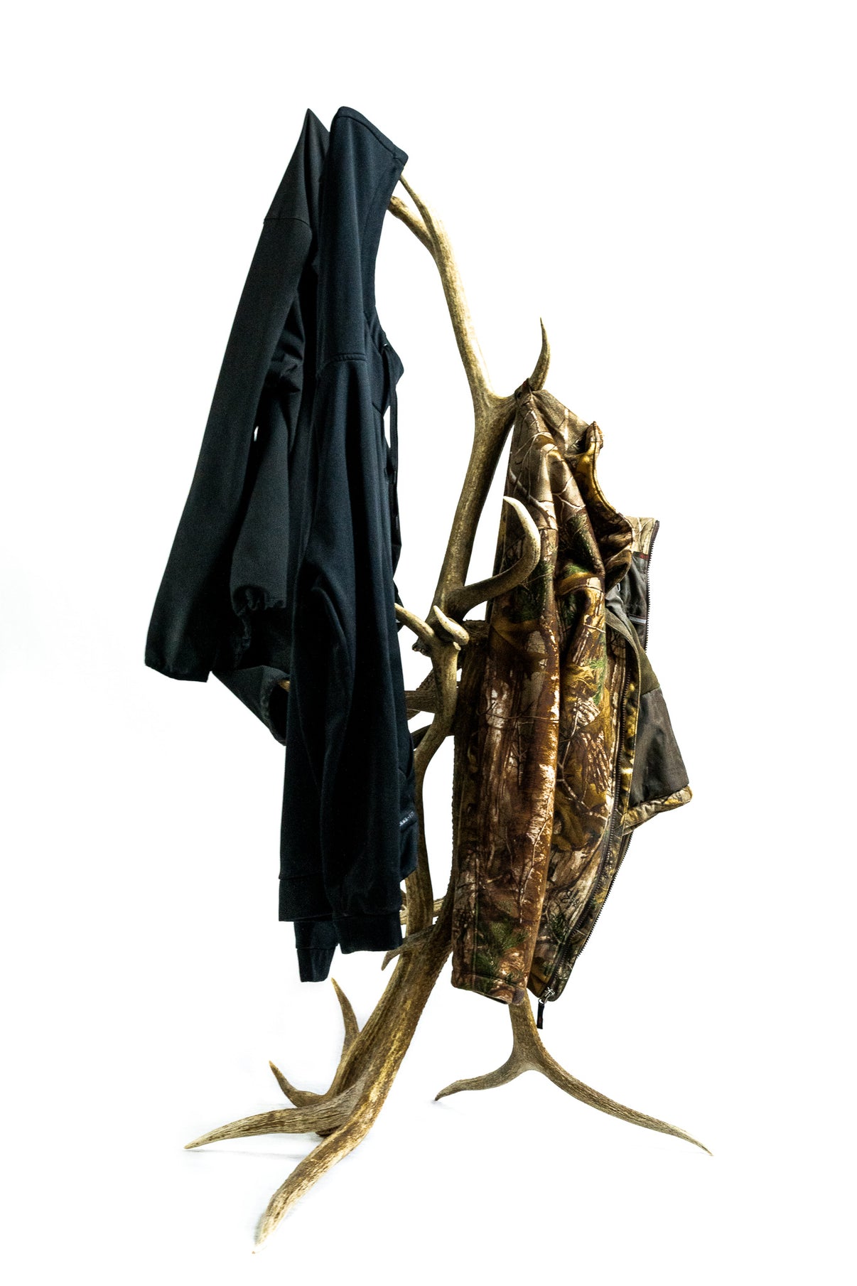 Medium Elk Antler Coat Rack/Hall Tree – Crooked Creek Antler Art