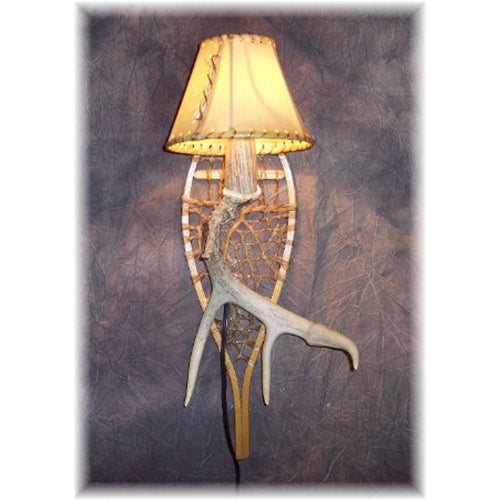 Small Deer Antler Mini Snowshoe Sconce - Crooked Creek Antler Art